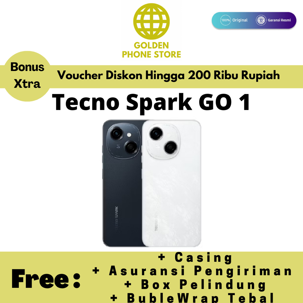 Jual TECNO SPARK GO1 4GB/128GB - Original & Garansi Resmi Tecno ...
