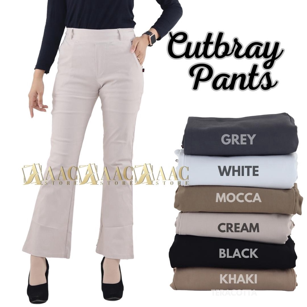 Jual Elizabeth Cutbray Celana Cutbray Bahan Melar Elastis Celana Kerja ...