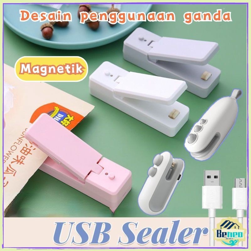 Jual Alat Perekat Plastik Mini Heat USB Sealer Pengemas Makanan Press ...