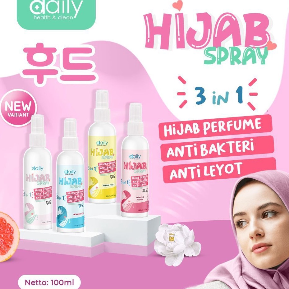 Jual Hijab Spray Anti Leyot Daily Pewangi Jilbab Kerudung Anti Lepek ...
