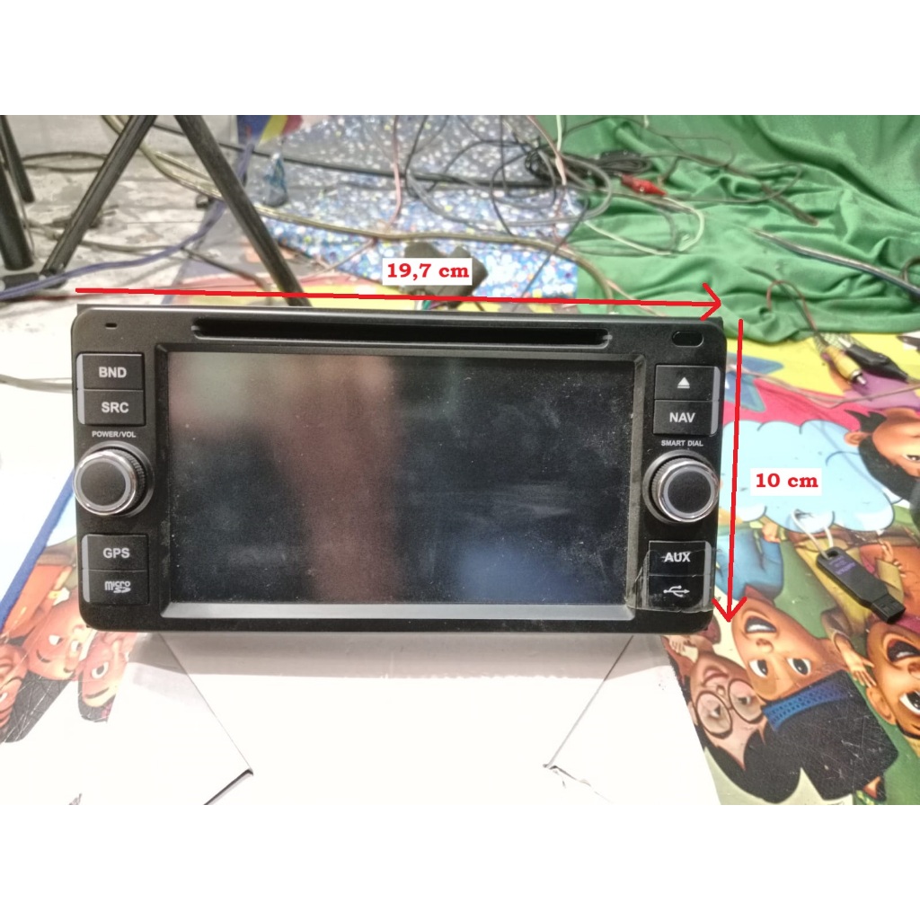 Jual HEAD UNIT DOUBLE DIN. SOKET TOYOTA. (BEKAS). RADIO MOBIL LAYAR ...