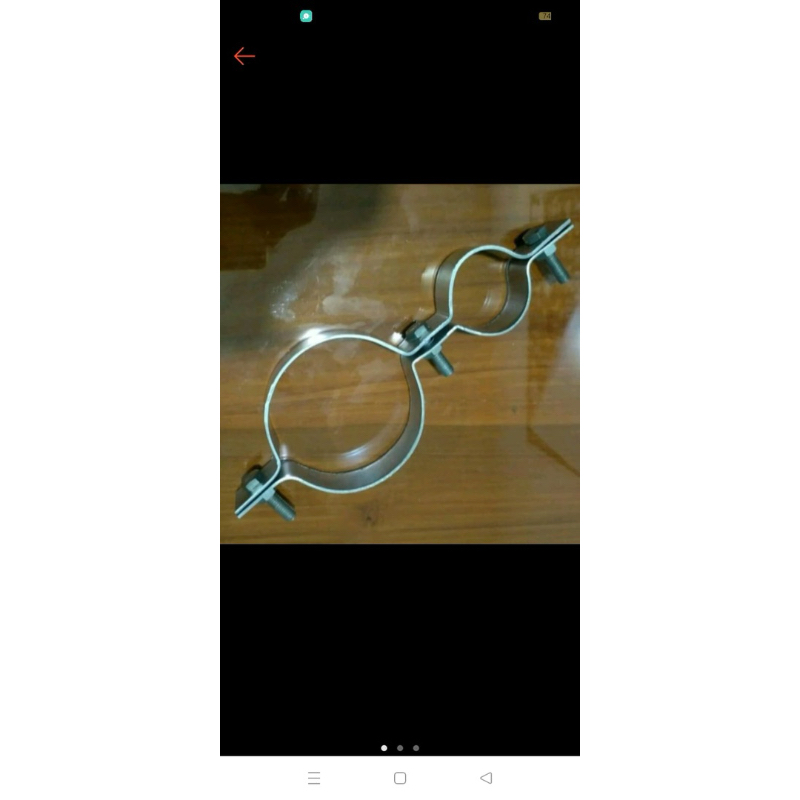 Jual Klem tiang lampu jalan besi gantung / klem tiang | Shopee Indonesia