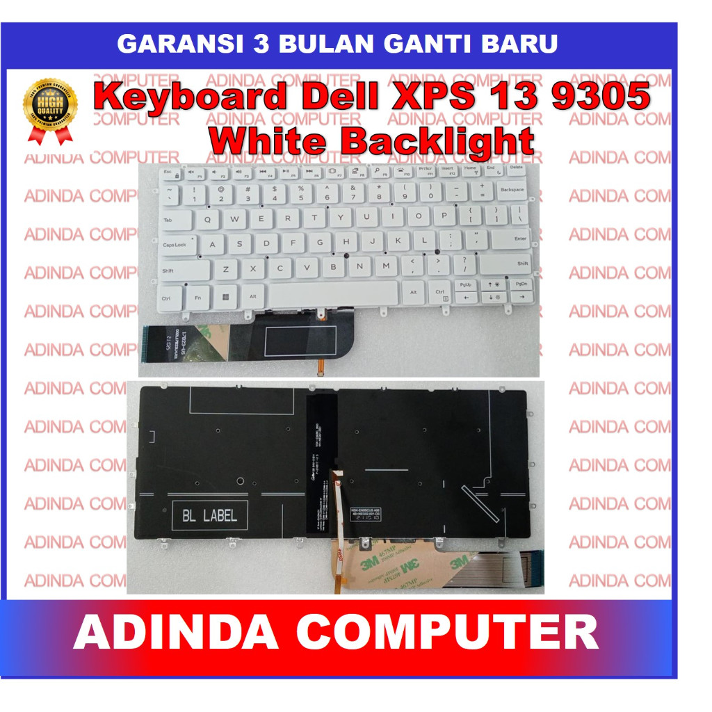 Jual Keyboard Dell XPS 13 9305 9360 9370 9380 7390 P82G 82FHM 082FHM ...