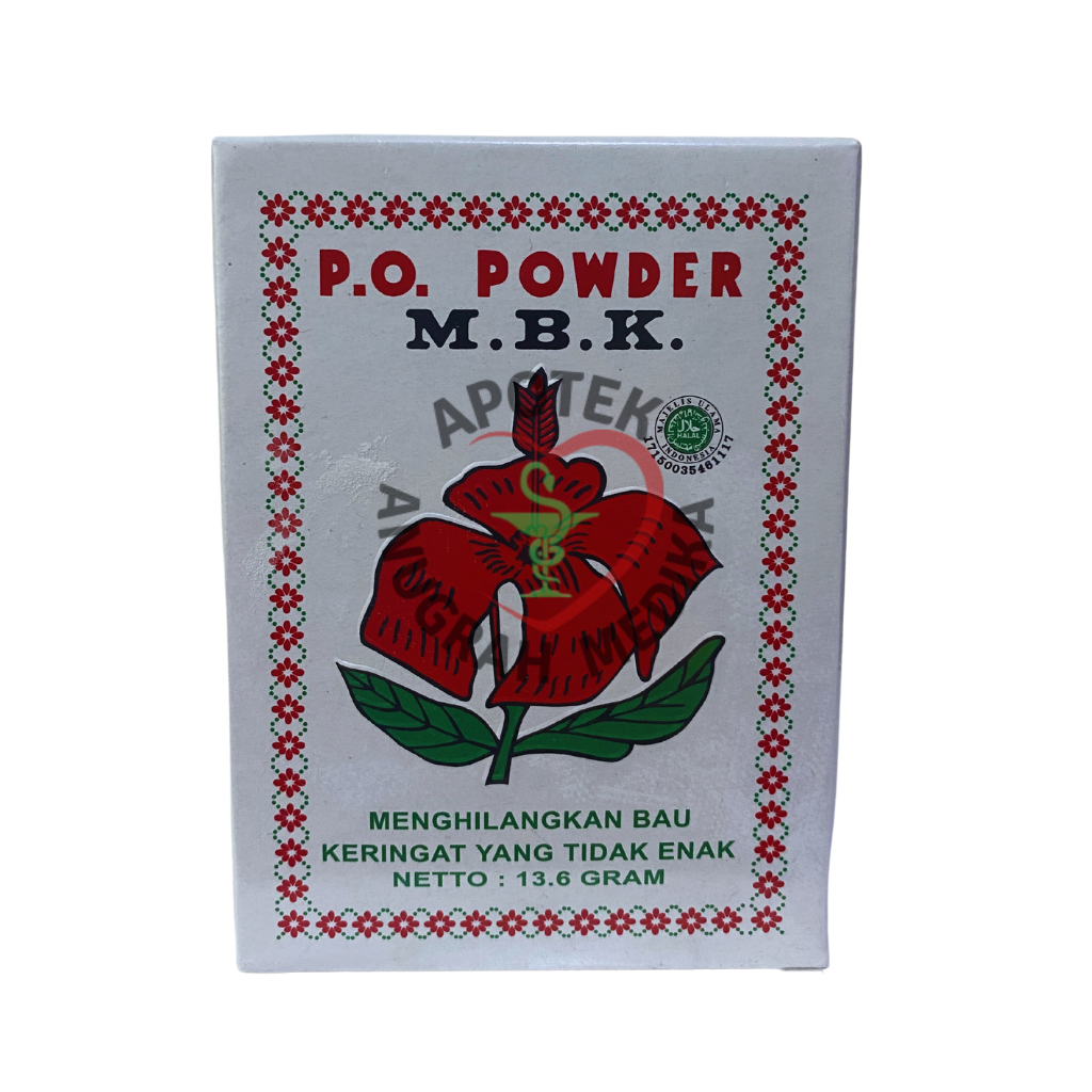 Jual Bedak MBK Powder Putih / BEDAK BADAN / BAU BADAN 12 Sachet (Box ...