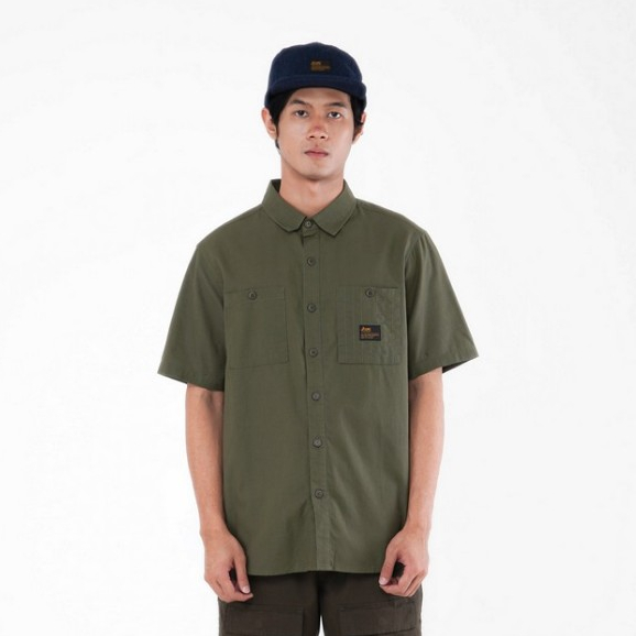 Jual FMC Kemeja Pria Lengan Pendek Tonal Colorblock 020324 | Shopee ...