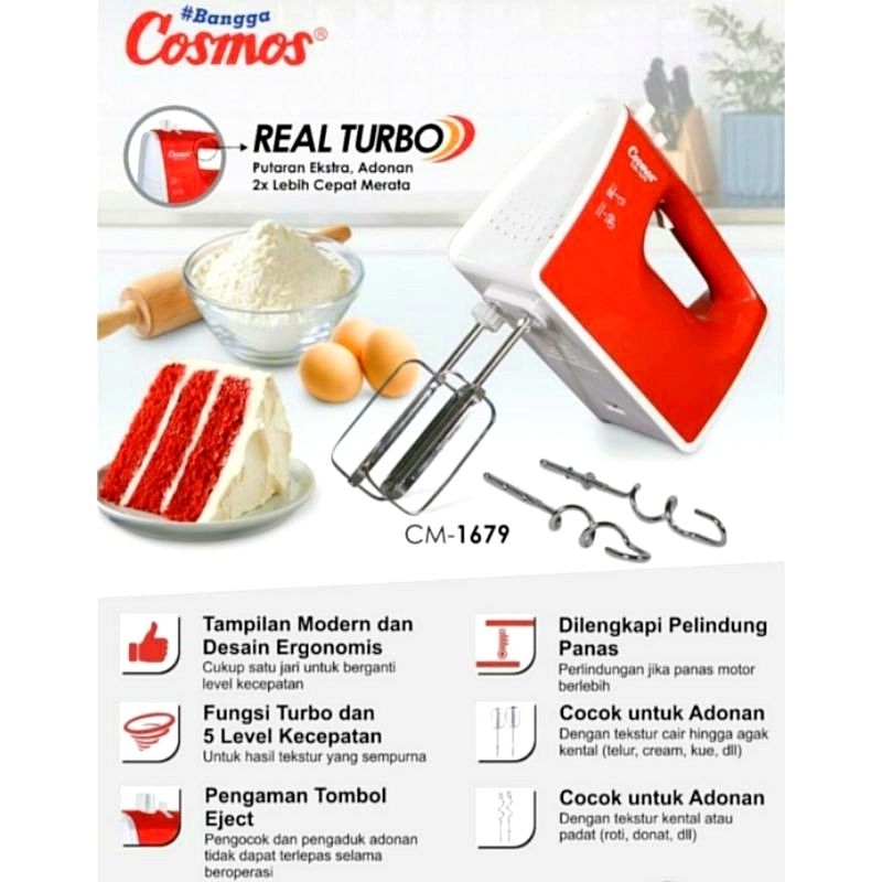 Jual MIXER COSMOS CM-1679 / Mixer cosmos CM 1679 / cosmos cm 1679 ...