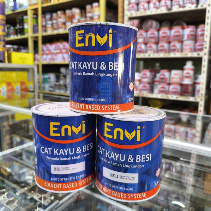 Jual Cat Minyak Besi Kayu Indaco Envi 1 Kg | Shopee Indonesia