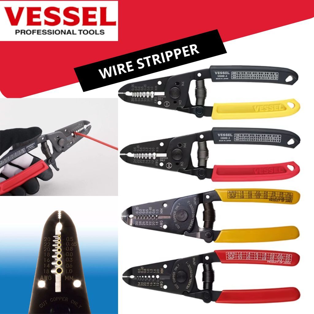 Jual Vessel Wire Stripper No.3500E-1/2/3/4 - For Solid Wire and ...