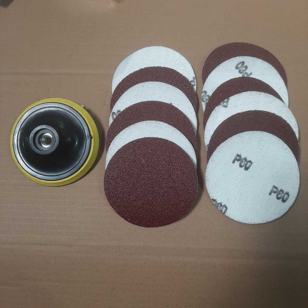 Jual ISI 10 PCS BONUS TATAKAN HAMPLAS - amplas bulat tempel velcro 4 ...