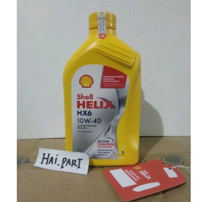 Jual SHELL HELIX HX6 10W - 40 1L GARANSI ORIGINAL | Shopee Indonesia