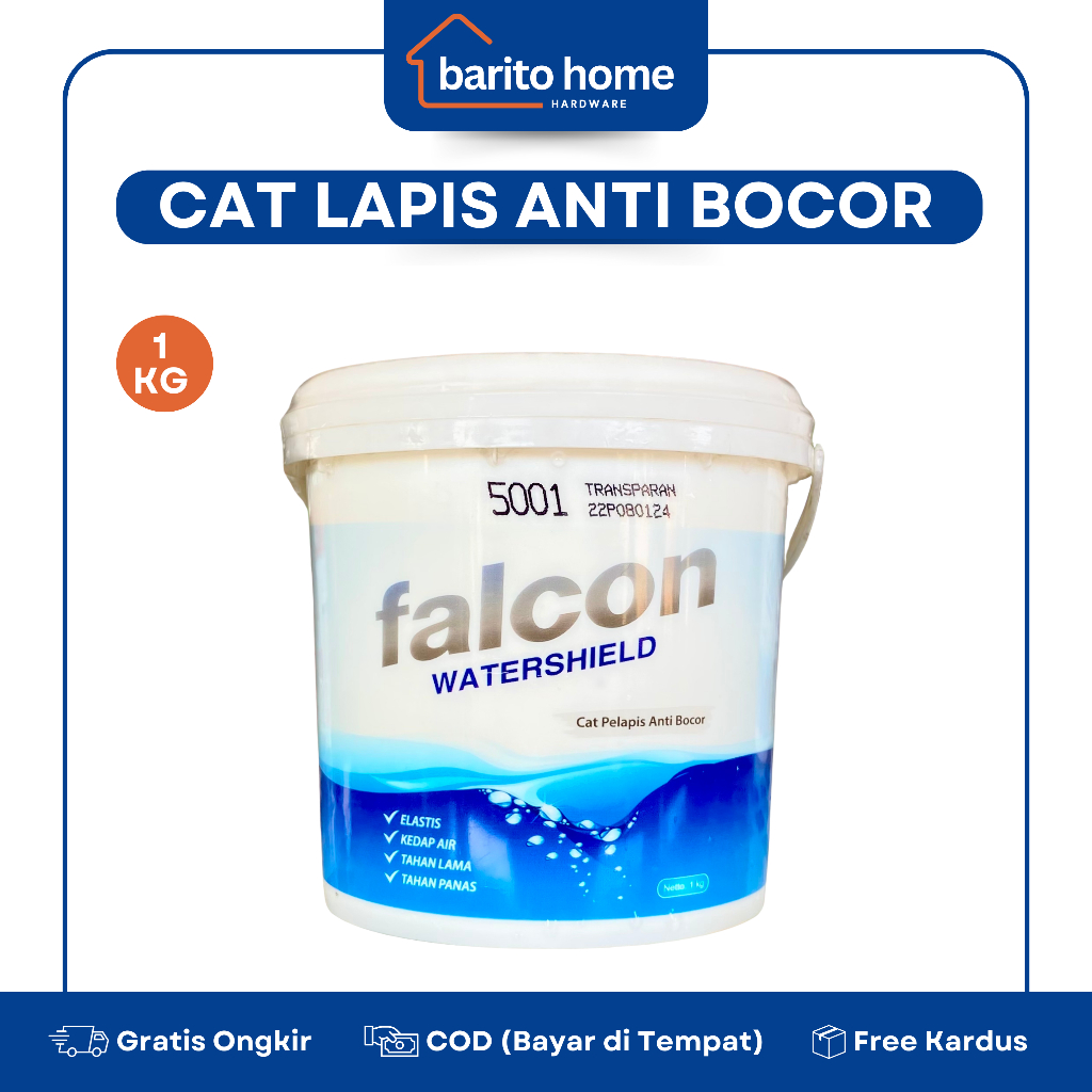 Jual Falcon Watershield Cat Pelapis Anti Bocor 1 Kg / 1 Liter Cat ...