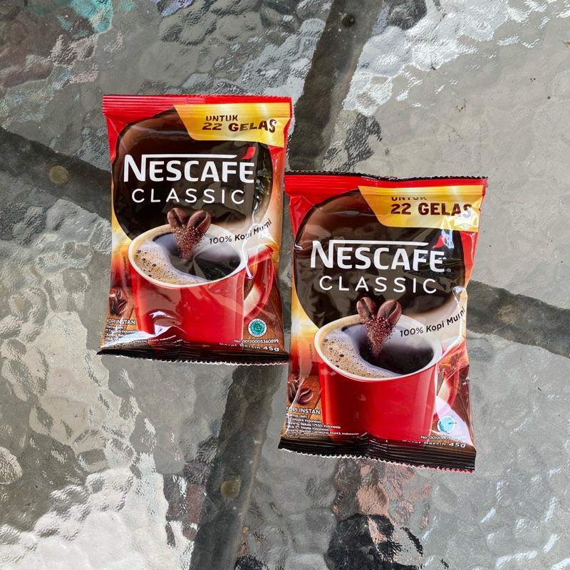 Jual Nescafe Classic Bag Kemasan 45 gram Murah | Shopee Indonesia
