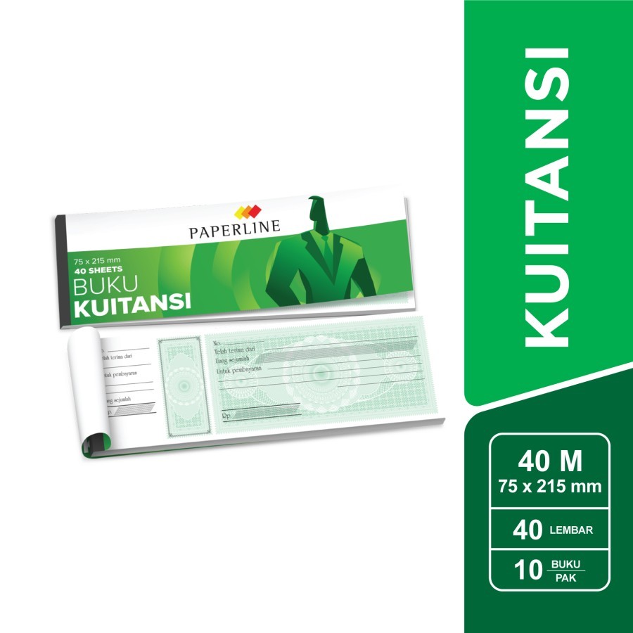 Jual Buku Kwitansi Paperline PPL KT 40 M [1 Pack/10 Buku] Kwitansi Kecil | Shopee Indonesia