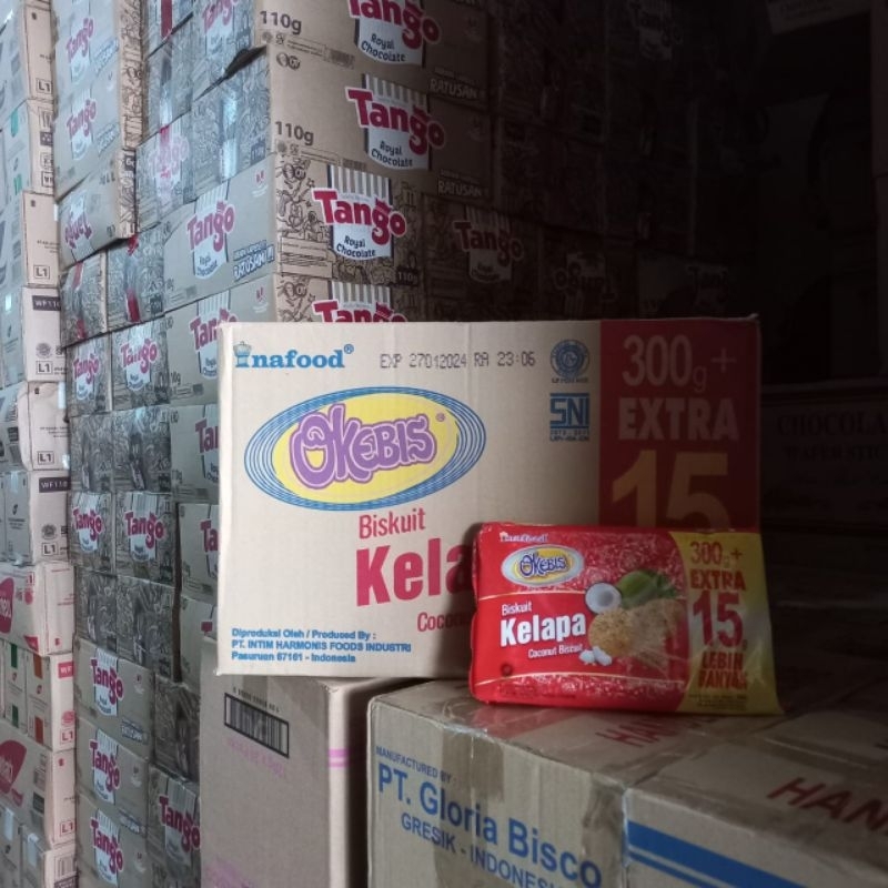 Jual okebis kelapa xtra 315 gram 1 dus isi 28 pcs | Shopee Indonesia