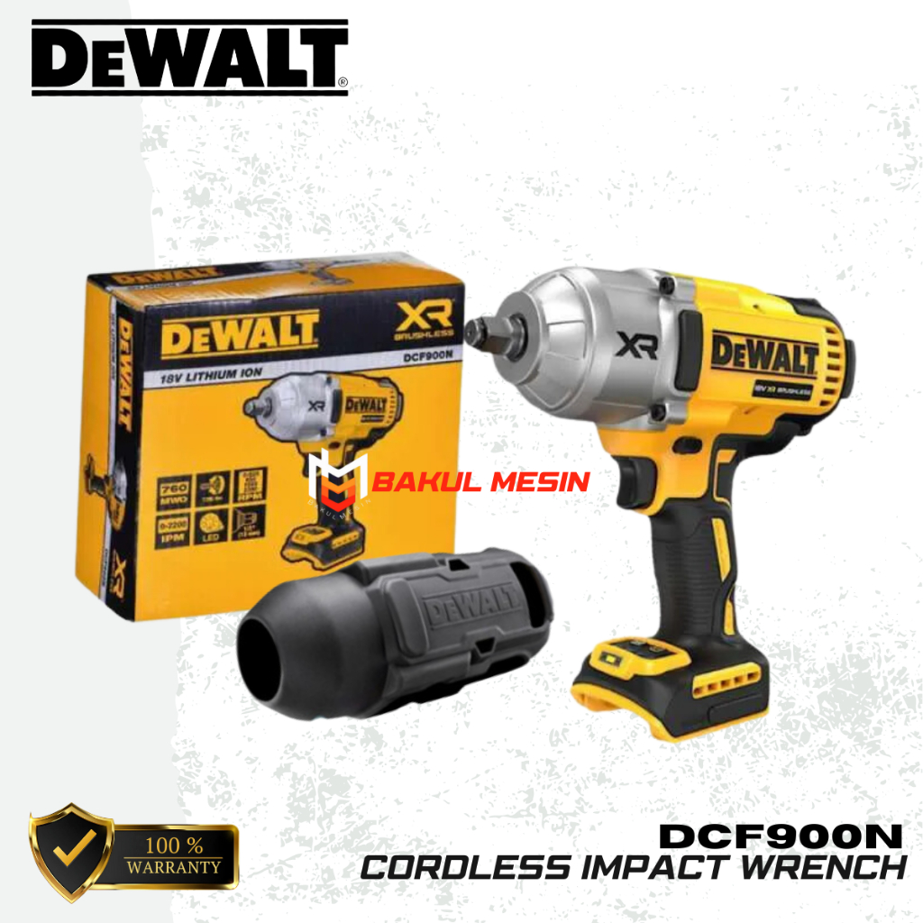 Jual DEWALT DCF900 Cordless Impact Wrench 1/2" DCF900N 20V | Shopee ...