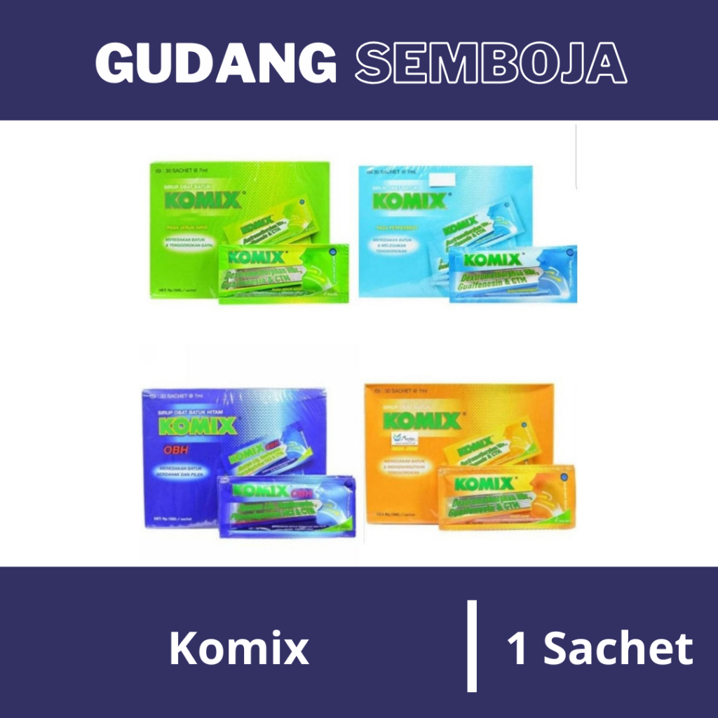 Jual Komix Obat Batuk Sachet Jeruk Nipis Jahe / OBH Komix Cair | Shopee ...