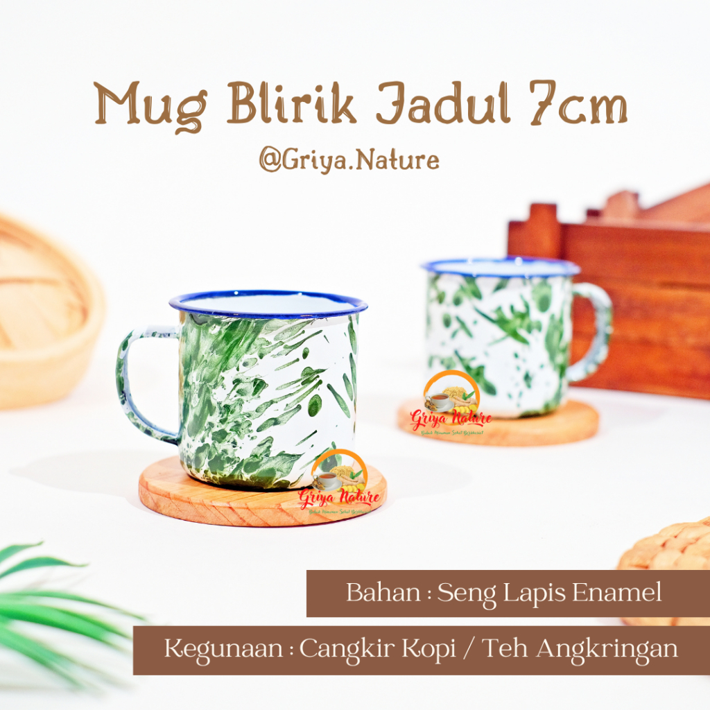 Jual GRIYA NATURE [COD] Mug Blirik Jadul 7cm | Cangkir Kopi Angkringan ...