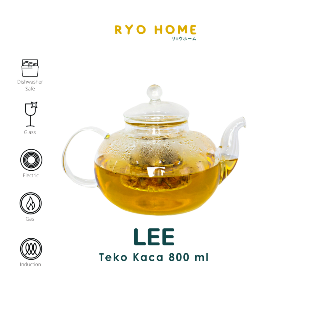 Jual Ryo Home - LEE Teko Teh Aesthetic dengan Saringan 800 ml / Tea Pot / Dining Set / Peralatan ...