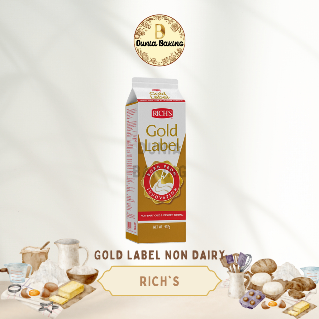 Jual Richs Gold Label non Dairy Whip Cream 907gr | Whipping cream ...