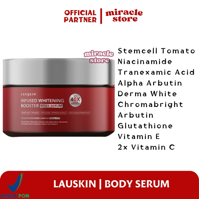 Jual Lauskin Infused Whitening Booster Body Serum 11X Active Whitening ...