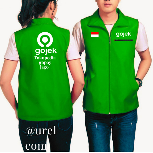 Jual Diskon Rompi GO(JEK) Terbaru Bahan Premium Tebal -Rompi Gojek ...