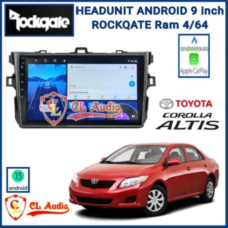 Jual Head Unit Android Rockgate 9 Inch OEM Toyota Altis 2008-2013 Ram 4 ...