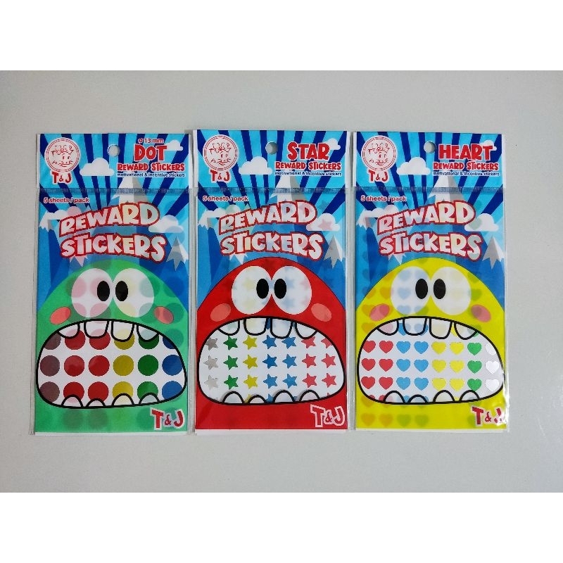 Jual New Reward sticker untuk anak ditempel di reward chart bintang ...