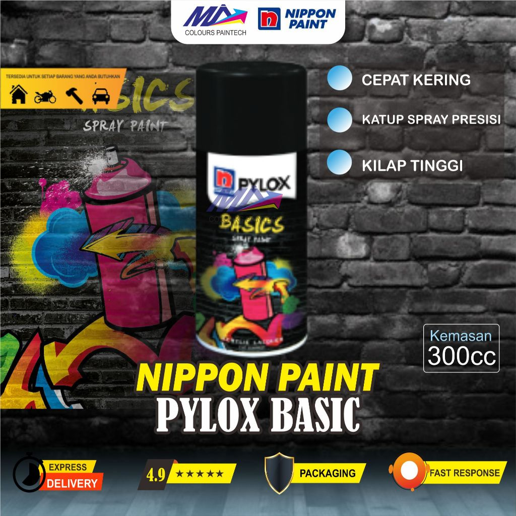 Jual Pylox PIlox piloks Basic Nippon Paint 300 cc Besi Plastik Kayu ...