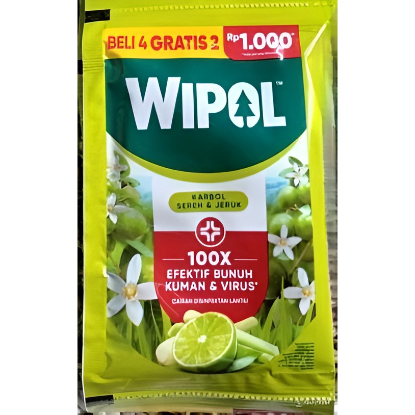 Jual Pembersih Lantai Wipol Sereh & Jeruk Sachet 36 ml | Shopee Indonesia