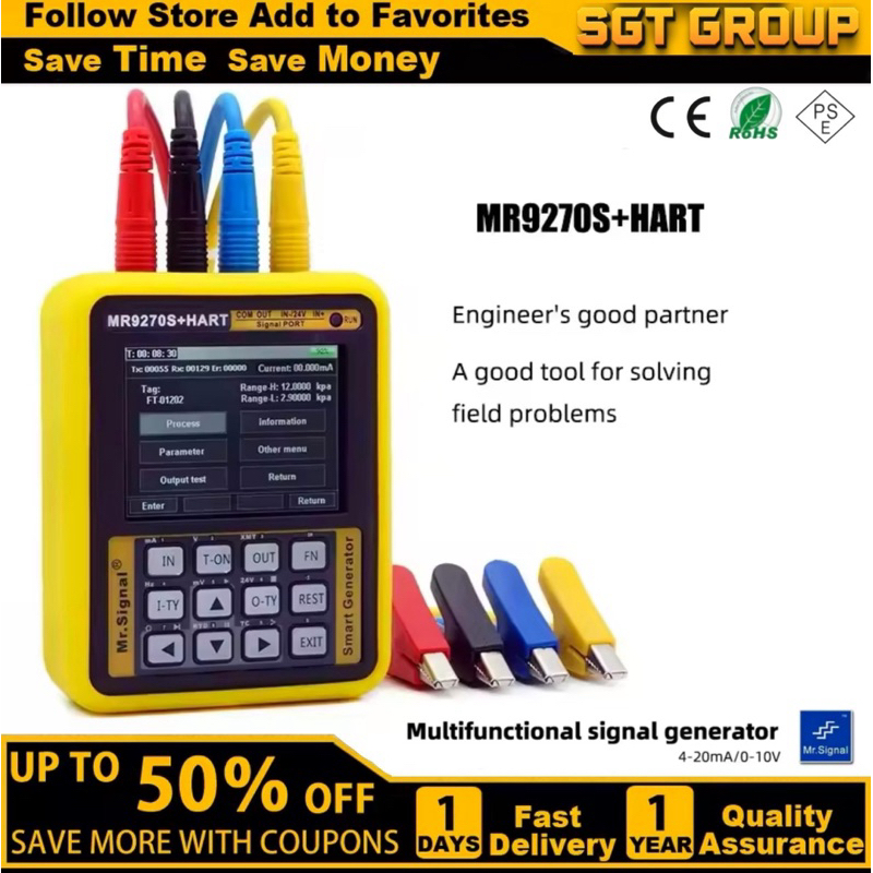 Jual Signal Generator Calibration MR9270S+ HART MrSignal 4-20mA Current ...