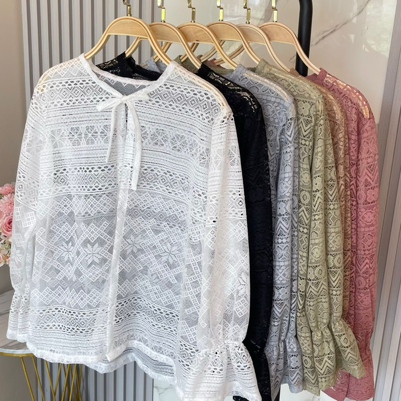 Jual (PREMIUM) OUTER CARDIGAN BRUKAT / OUTER BROKAT KONDANGAN / OUTER ...