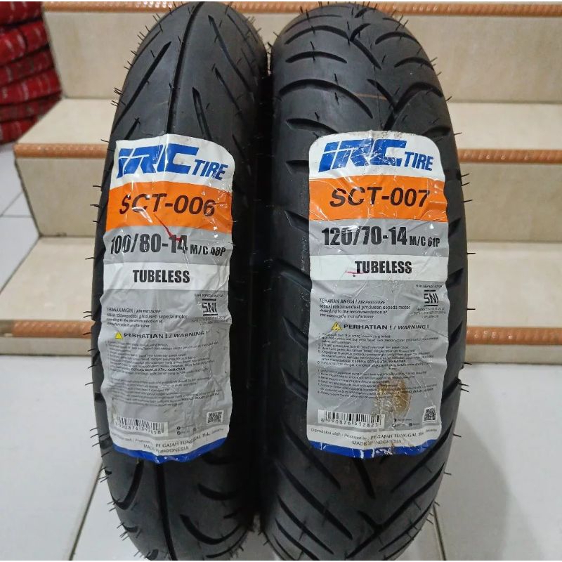 Jual BAN PCX 150 , VARIO 160 BELAKANG - IRC 120/70 -14 TUBELESS ...