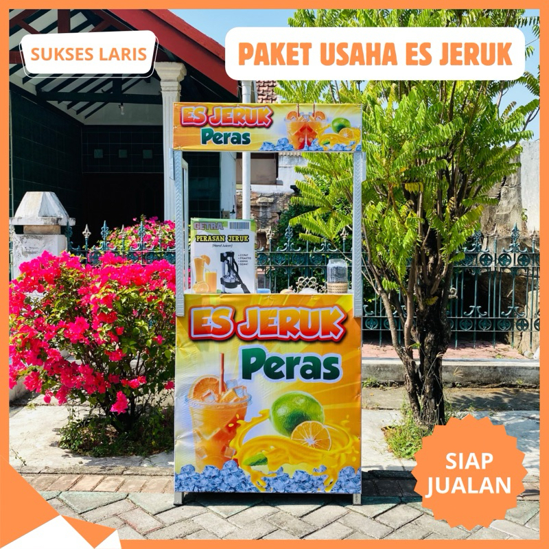 Jual BOOTH PORTABLE ES JERUK PERAS LENGKAP | BOOTH PORTABEL MINUMAN ...