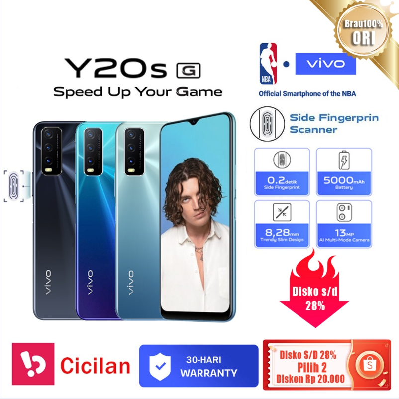 Jual Hp Y20s G Ram8/256GB 6.5-inch Smartphone Handphone | Shopee Indonesia