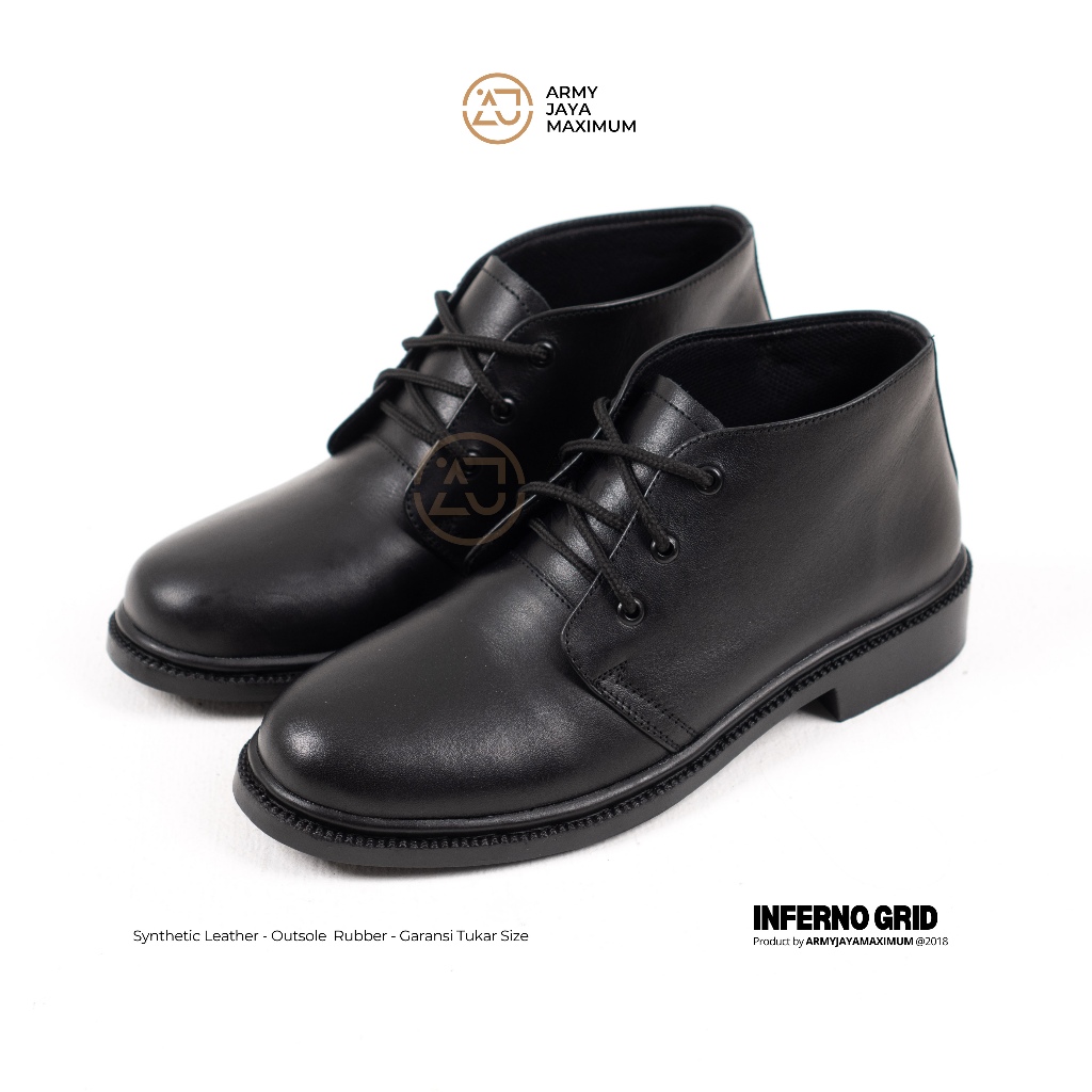 Jual import asli Sepatu PDH Pria Hitam Terbaru Original Pantofel Kuat ...