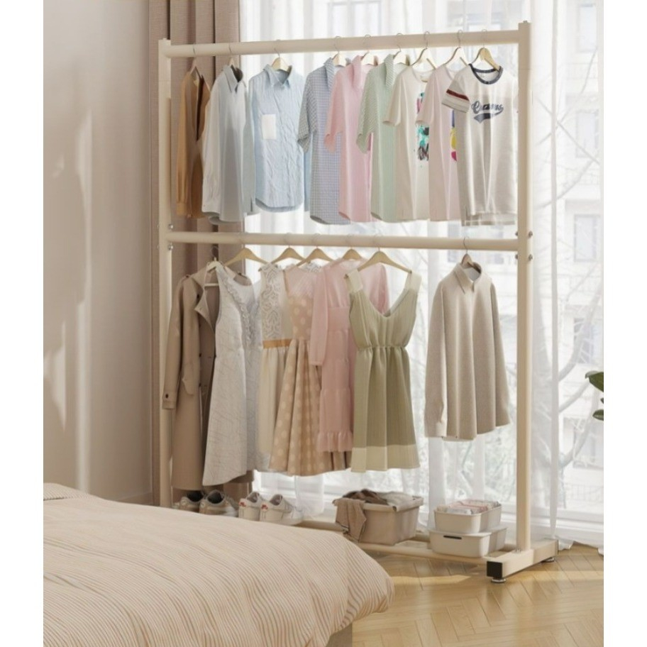 Jual RAK GANTUNGAN BAJU JEMURAN BESI STAND HANGER GAWANG BAJU WALK IN ...