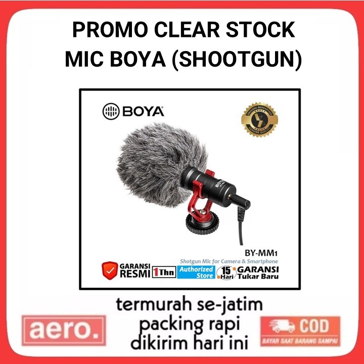 Jual BOYA BY-MM1 Shotgun Video Mic Microphone for DSLR Camera Smartphone dll | Shopee Indonesia
