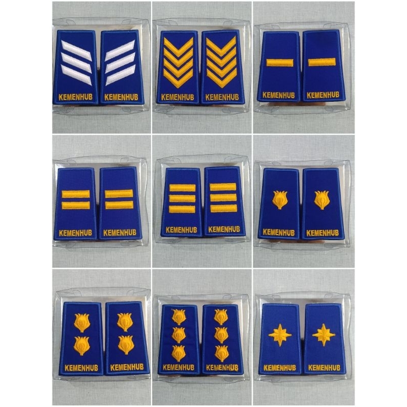 Jual TANDA PANGKAT KEMENHUB PERHUBUNGAN BORDIR | Shopee Indonesia