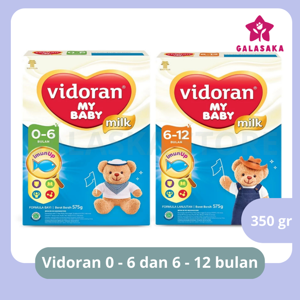 Jual VIDORAN 0 - 6 BULAN 6 - 12 BULAN 350 GR EXP AGU 2026 SUSU FORMULA ...