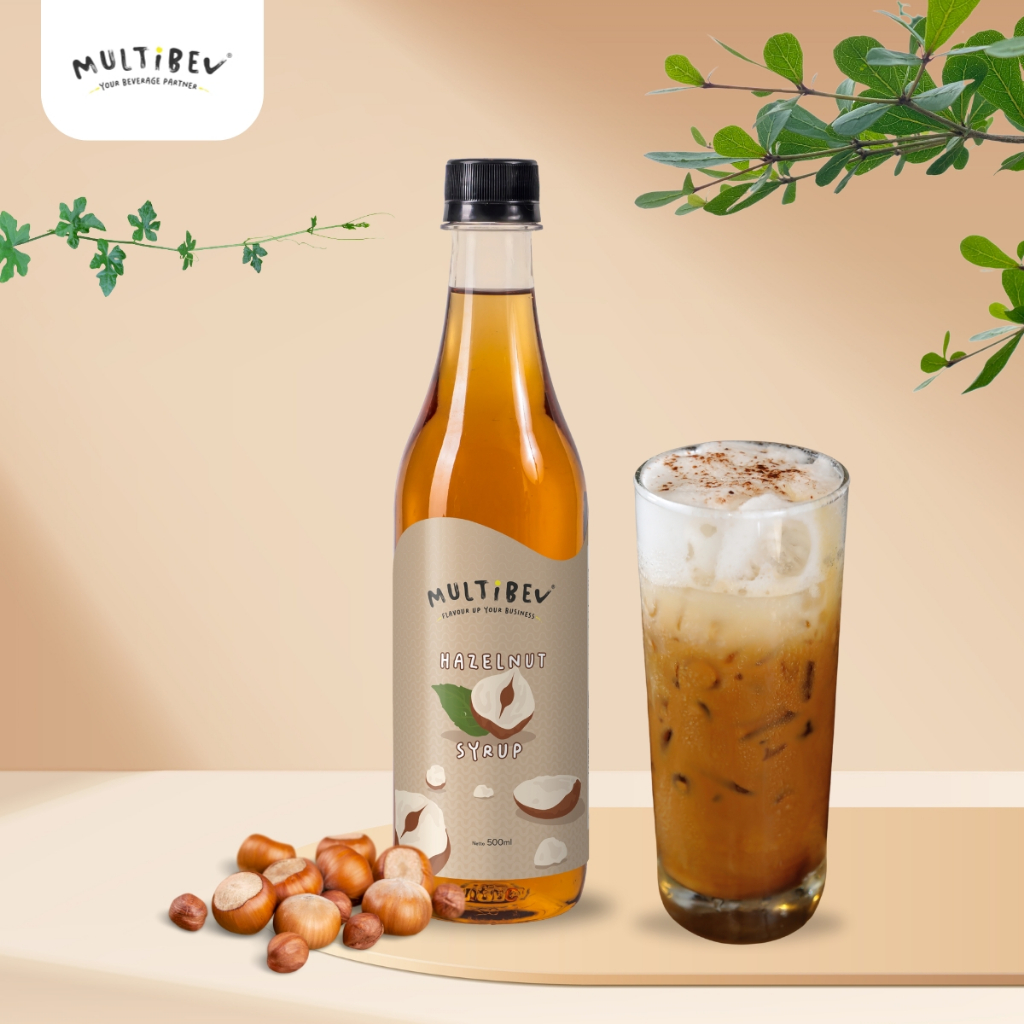 Jual MultiBev - Syrup Hazelnut Bottle 500ml - Sirup Minuman Rasa Kacang ...