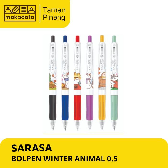 Jual SARASA BOLPEN/BULPOINT WINTER ANIMAL 0.5 MM ( 1 PCS) | Shopee ...