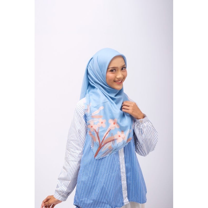 Jual Shakhasyi Hijab Biru Bulao Series | Shopee Indonesia