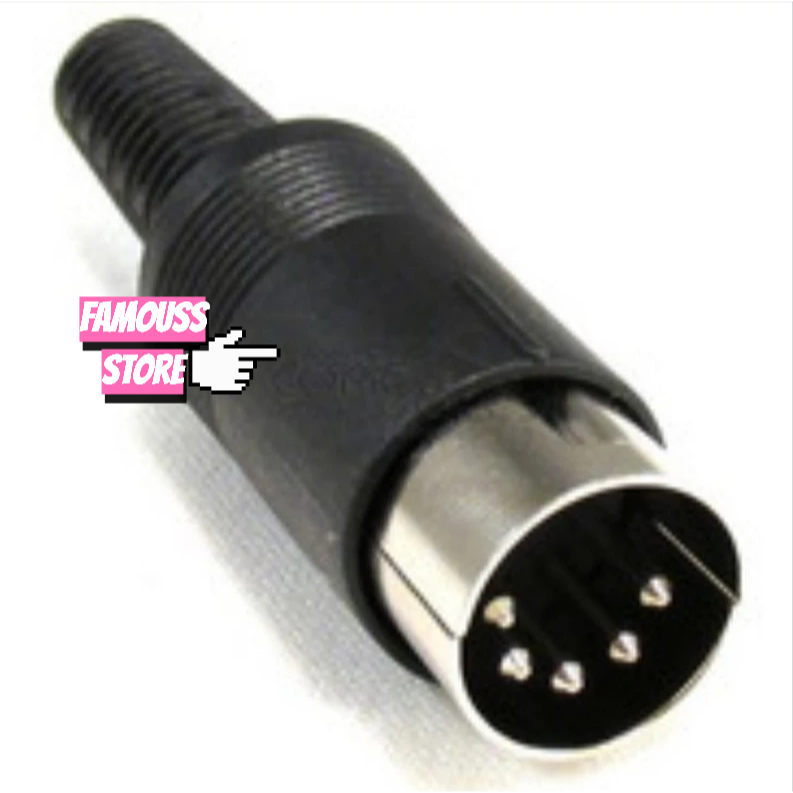 Jual Connector Din 5 Pin / Midi Din 5 Pin Male Konektor Din 5pin ...
