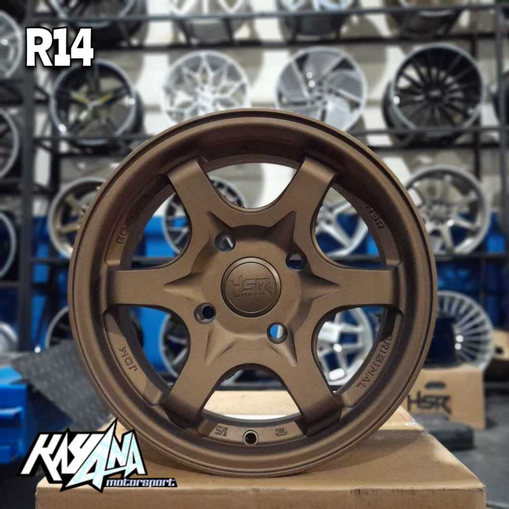 Jual VELG MOBIL R14 AVANZA XENIA VELG RACING HSR R14 PCD 4X114,3 LEBAR ...