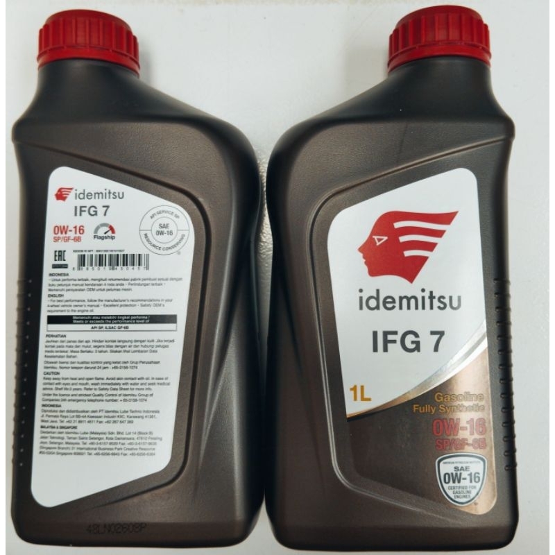 Jual IDEMITSU OIL IFG 7 SP/GF-6B SAE 0W-16 FULL SYNTHETIC /OLI MOBIL ...