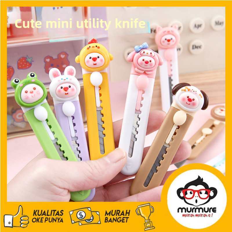 Jual MURMURE | PISAU CUTTER MINI KARAKTER LUCU / MINI CUTTER KERTAS ...