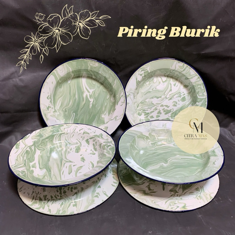 Jual Piring Seng RRT Blorek / Piring Seng / Piring Jadul / Piring Makan ...