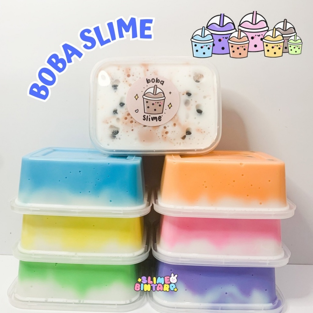 Jual SLIME BOBA BY SLIME BINTARO || TOFU SLIME || BISA COD || BEST SELLER || SLIME BERKUALITAS ...
