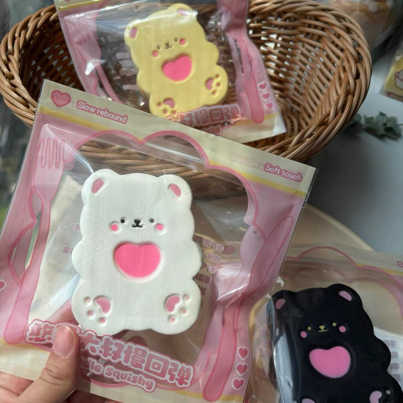 Jual Squishy Handle Bear Biscuit Licensed Banyak Warna Super Cute Soft ...