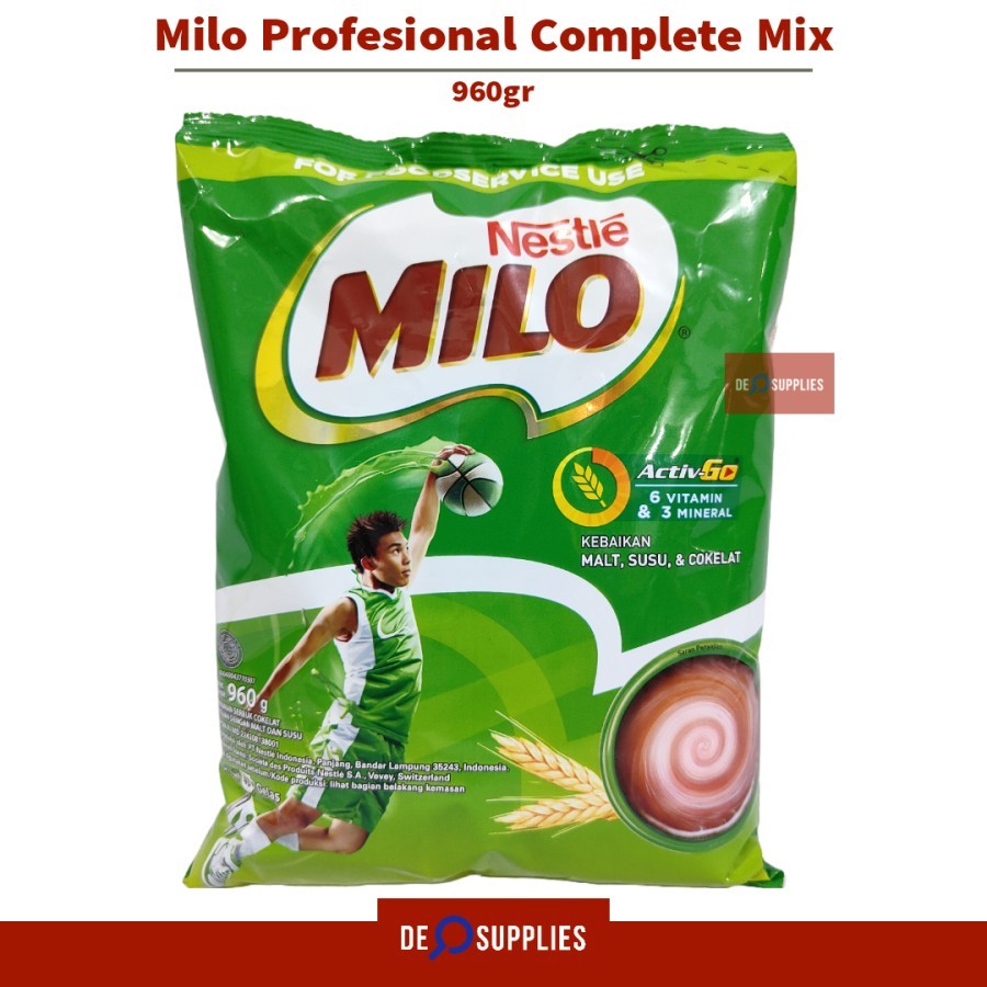 Jual Milo Complete Mix 960gr Nestle Profesional - Milo Activ-Go Susu ...
